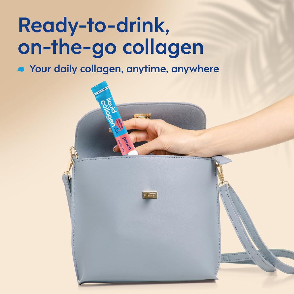 Liquid collagen peptides for nails