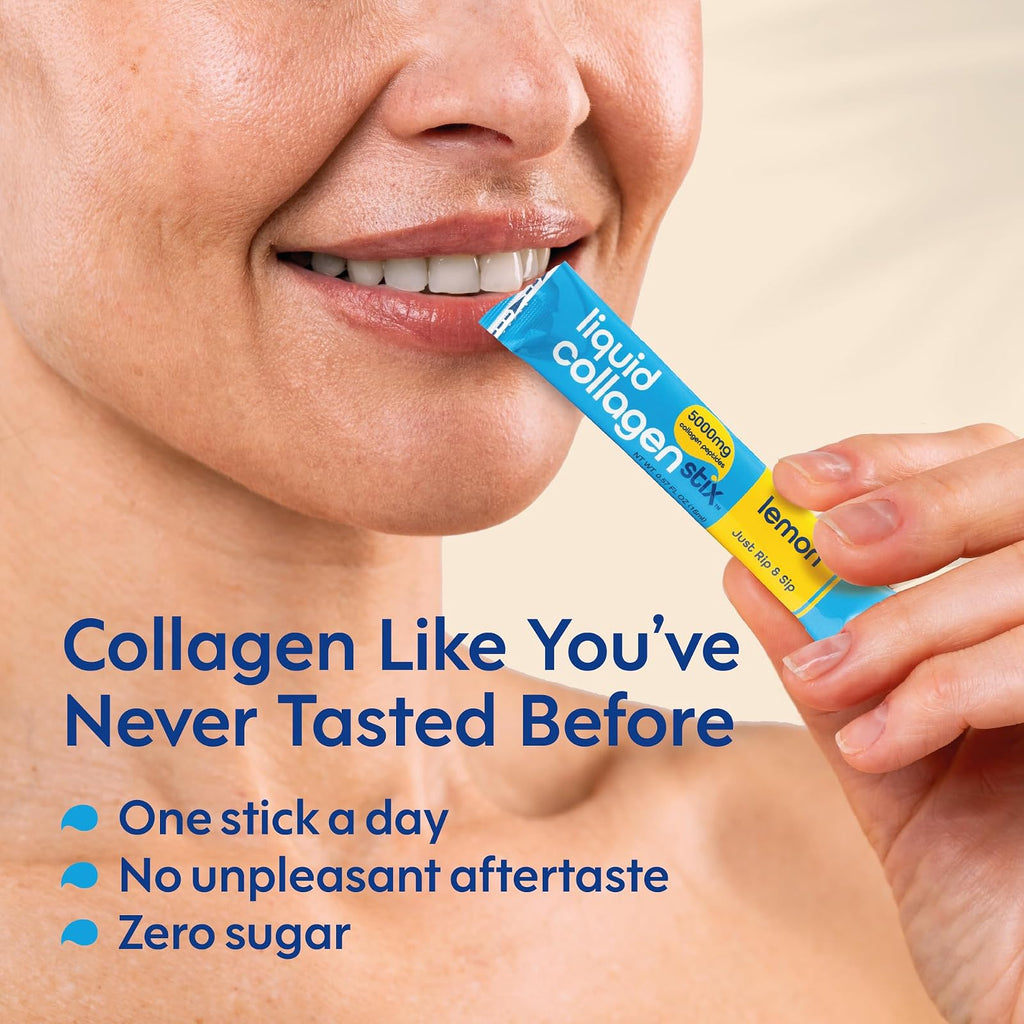 Liquid collagen peptides for skin health