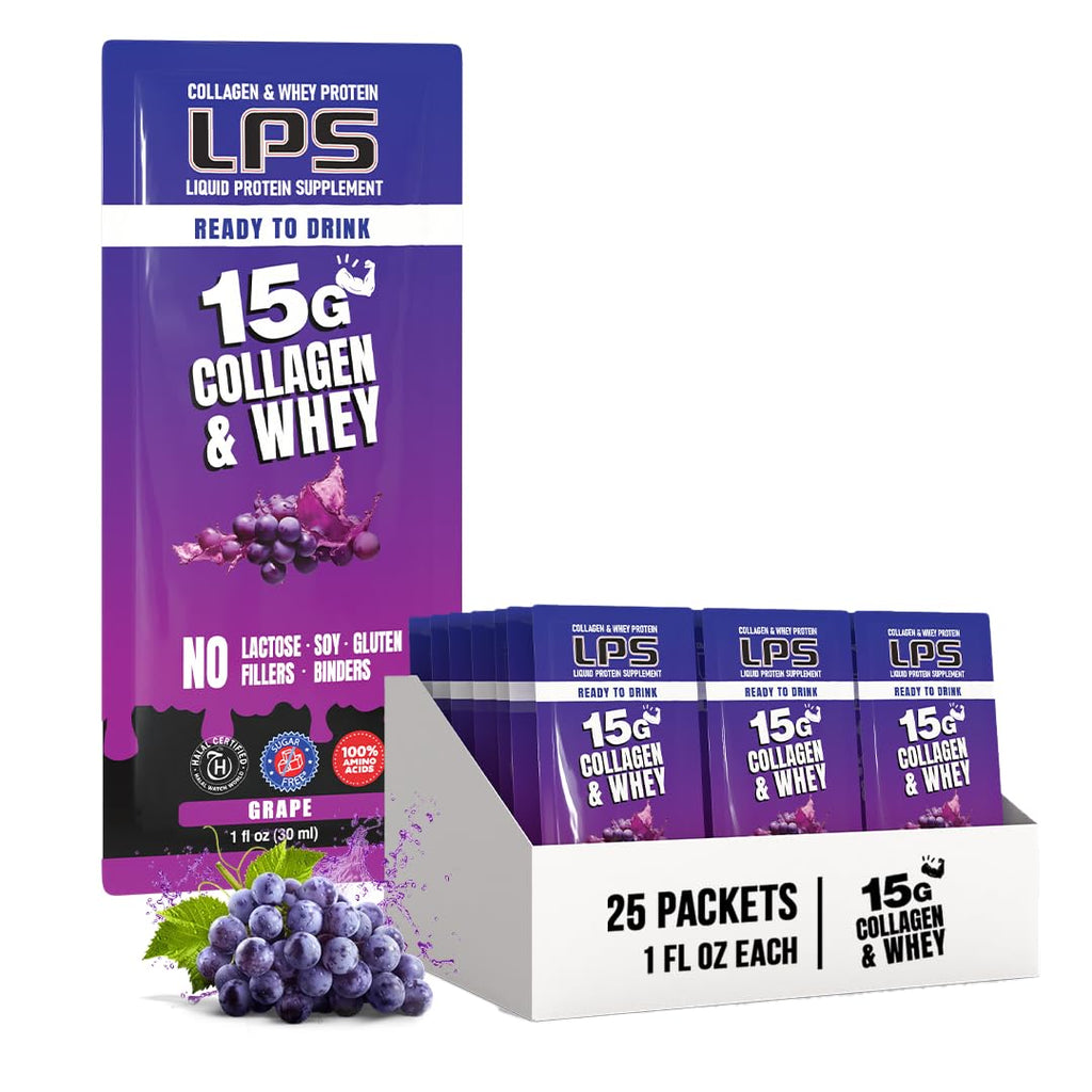 liquid collagen whey protein packets