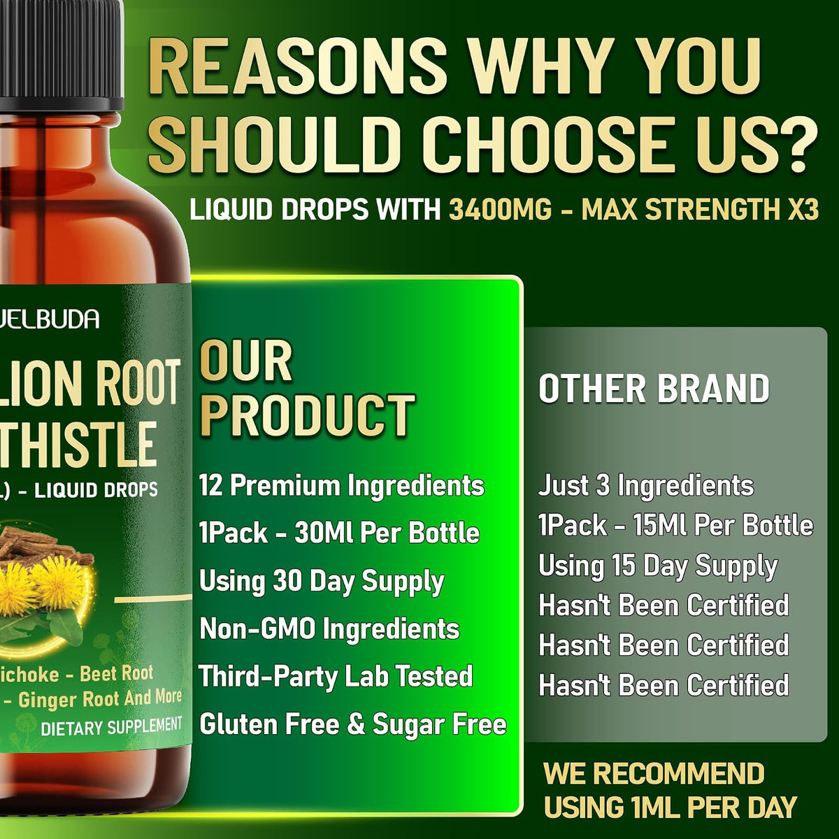 liquid dandelion supplement for detox
