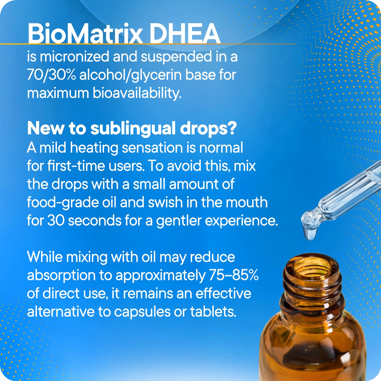 Liquid DHEA for hormonal balance