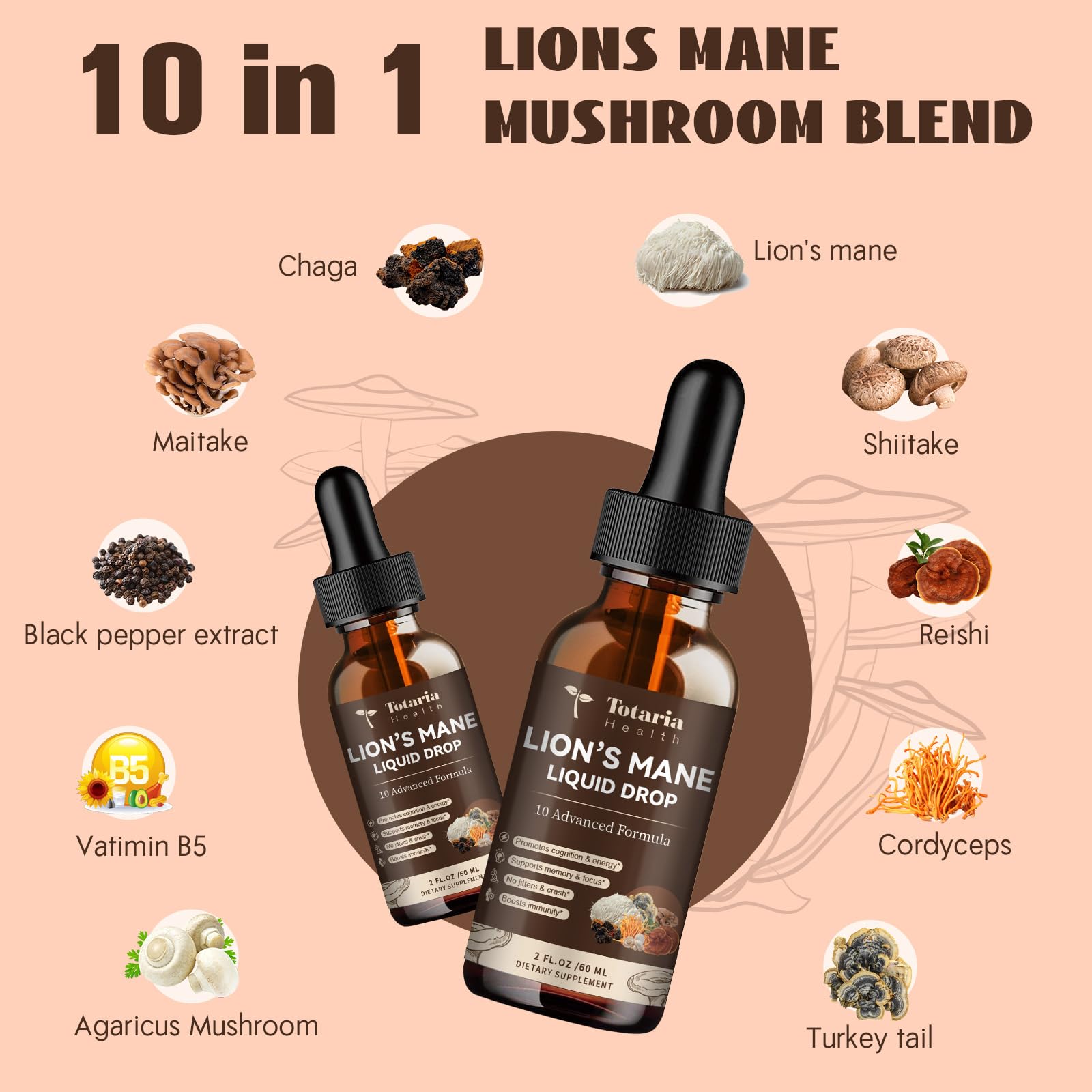 Liquid drops for brain support