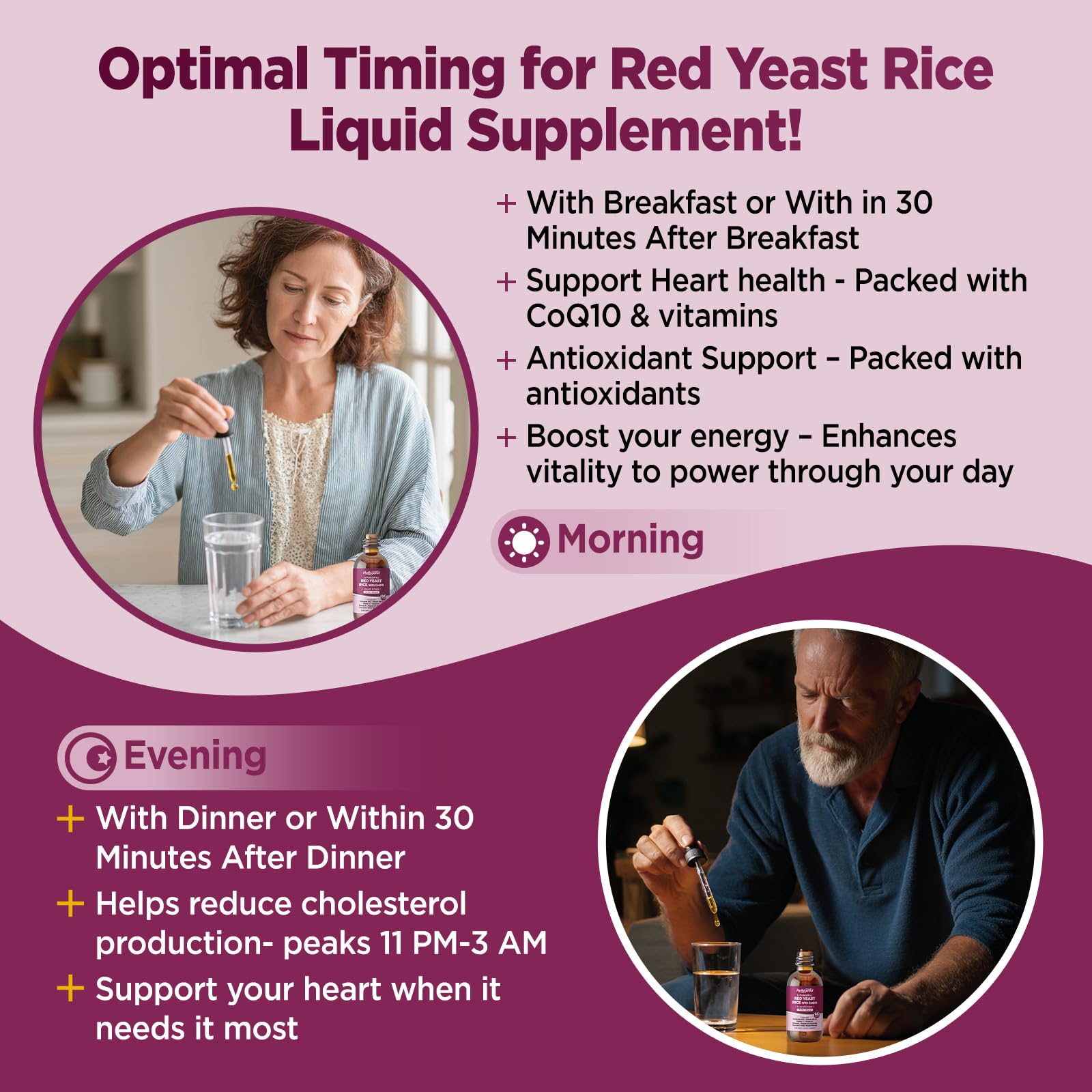 Liquid drops for heart health