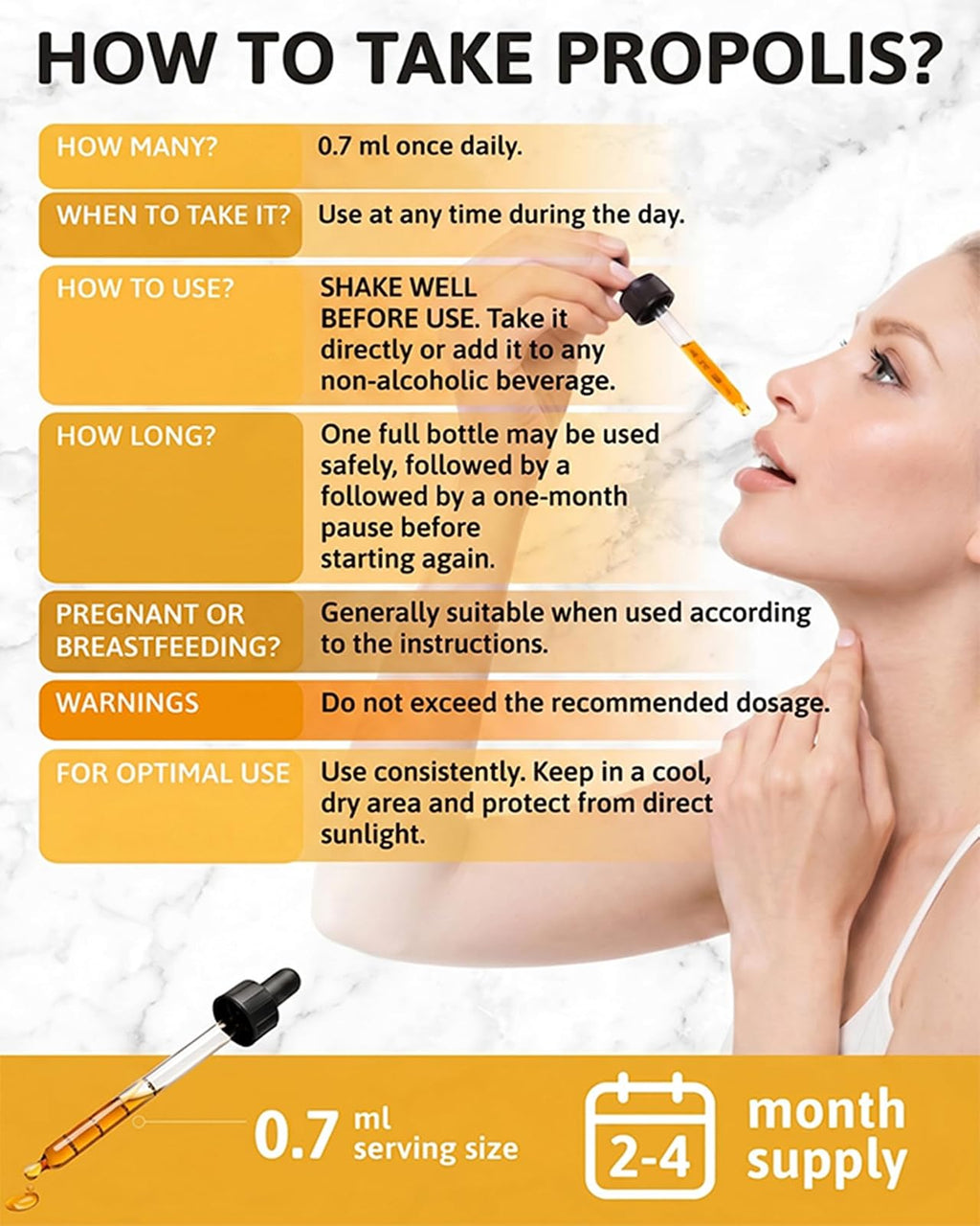 Liquid drops for immune support