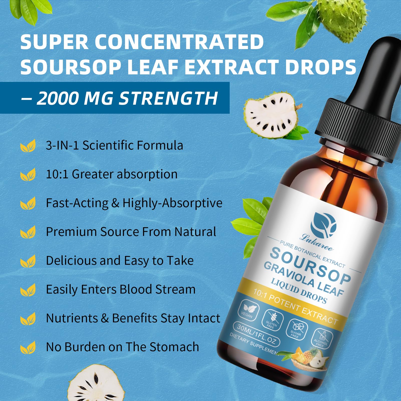 Liquid drops for immune system support
