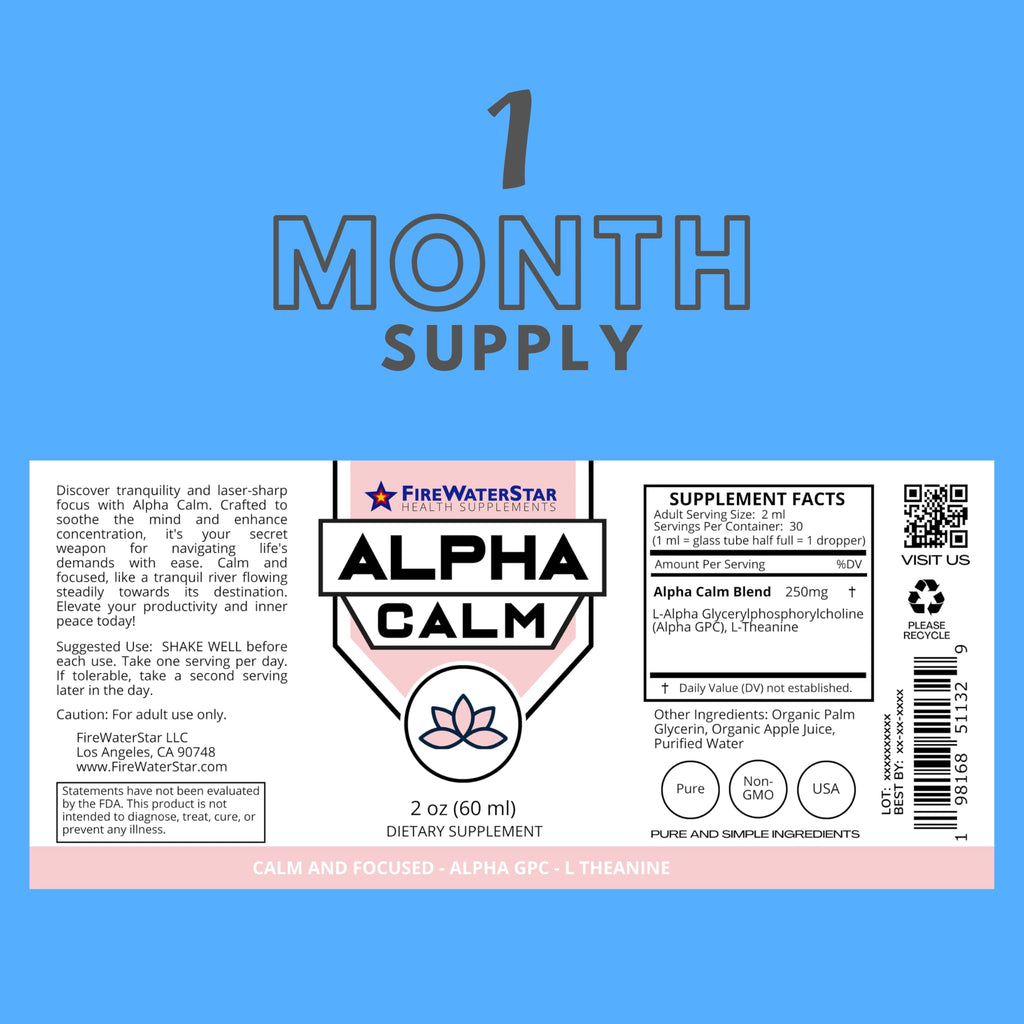 Liquid drops for mood and focus balance