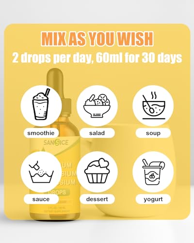 liquid drops for optimal mineral intake