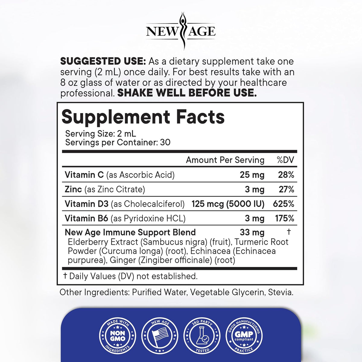 Liquid drops for seasonal health