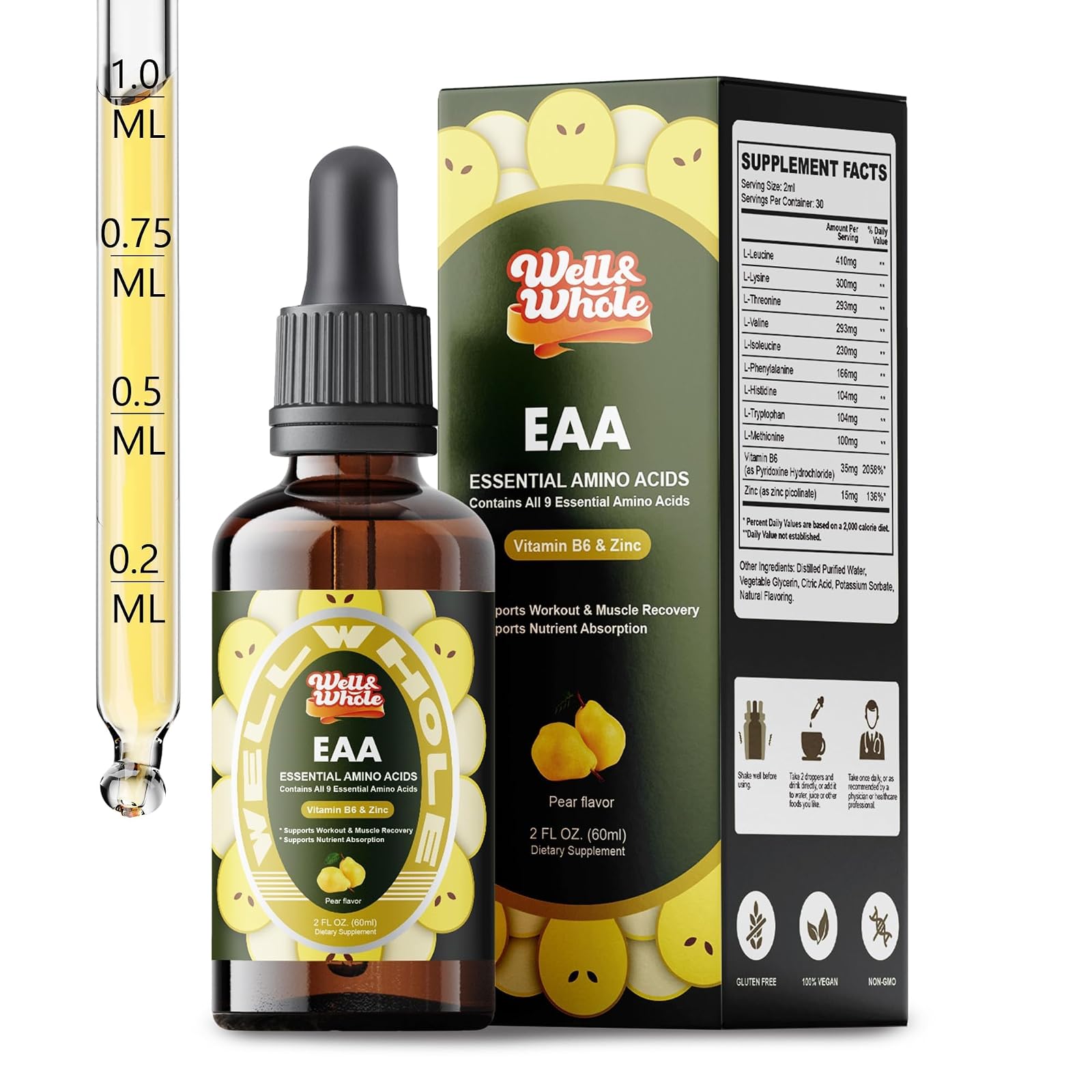 liquid essential amino acids supplement