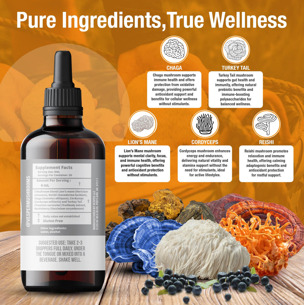 liquid extract for easy mushroom intake