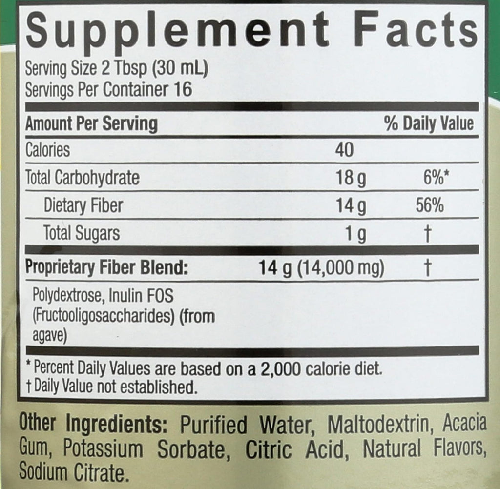 Liquid fiber for daily wellness
