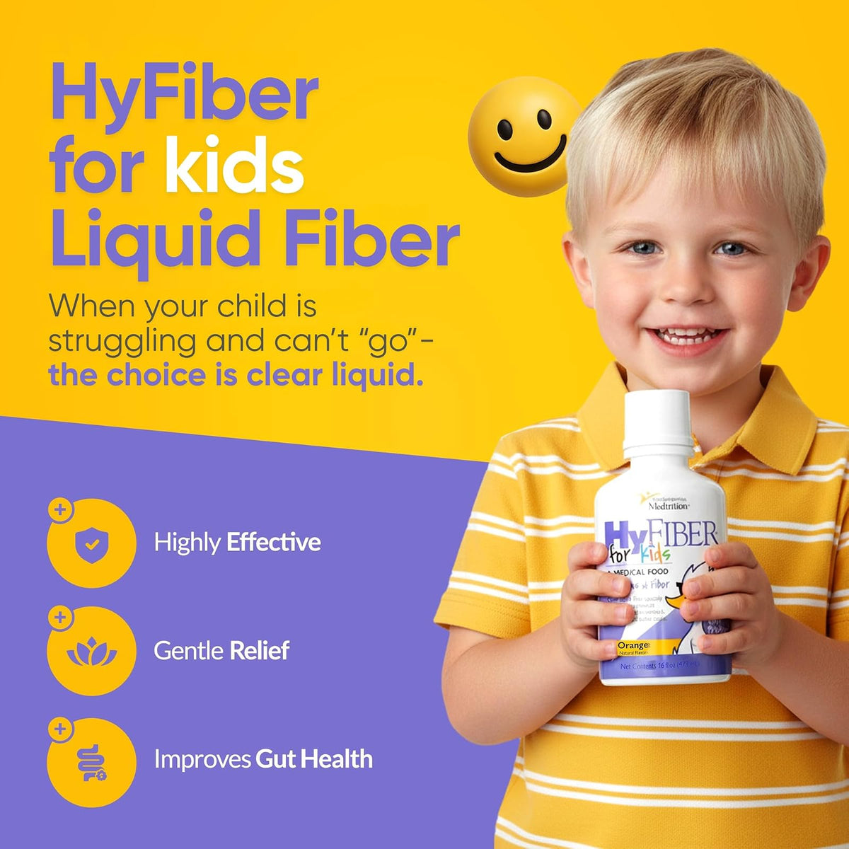 Liquid fiber supplement for children
