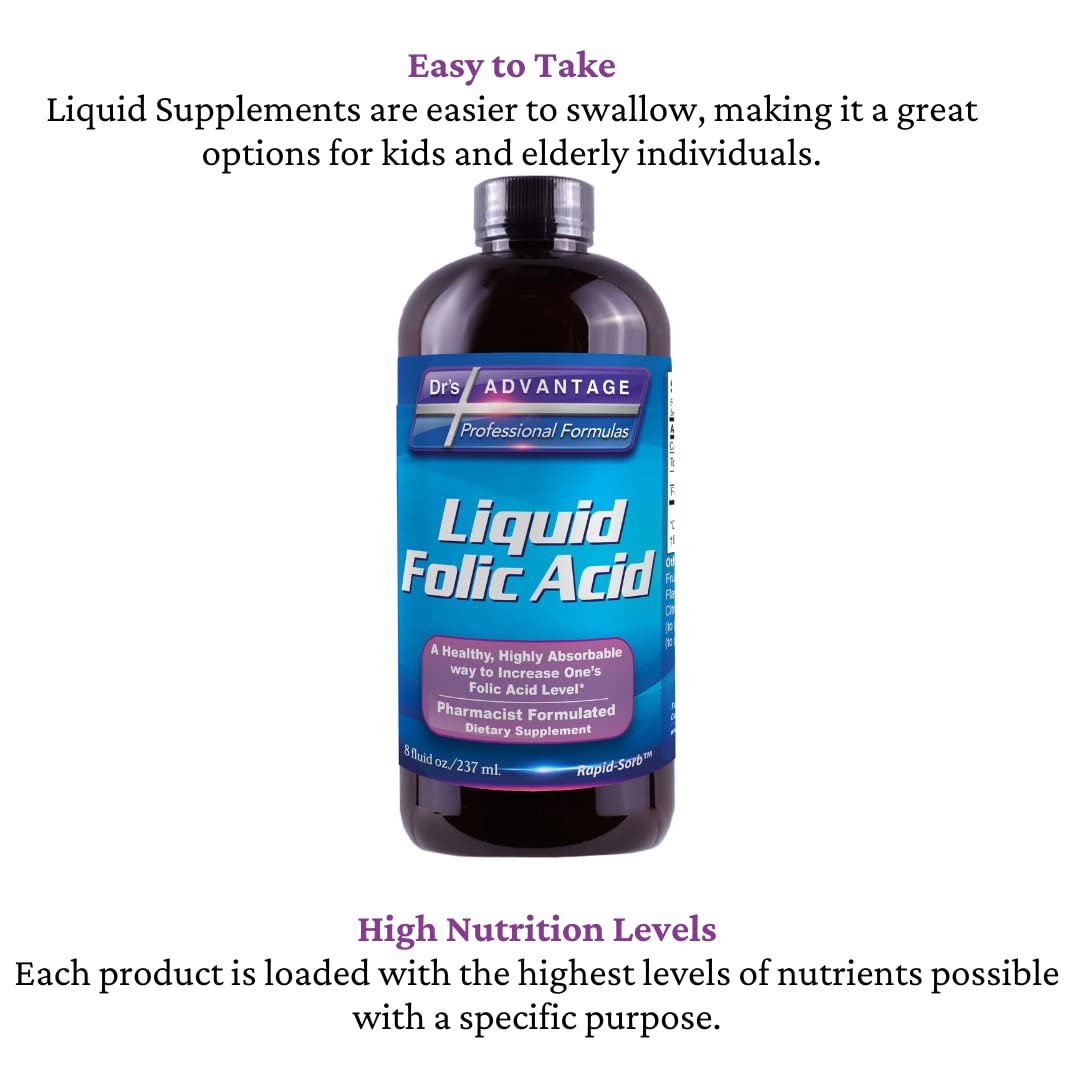 liquid folate for improved nutrient absorption