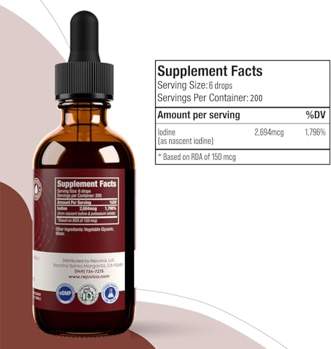 Liquid formula iodine for energy support