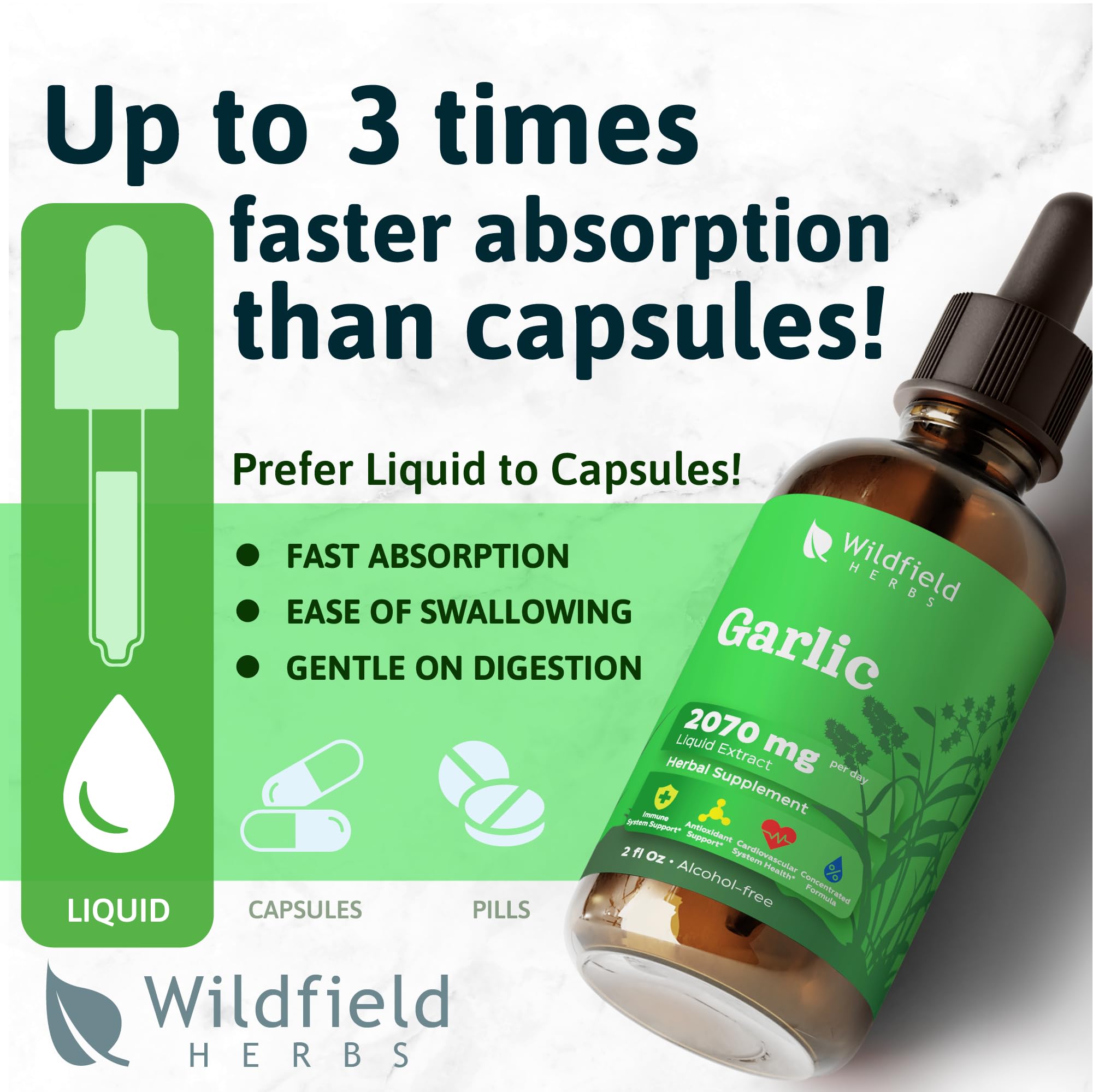 liquid garlic drops for easy use