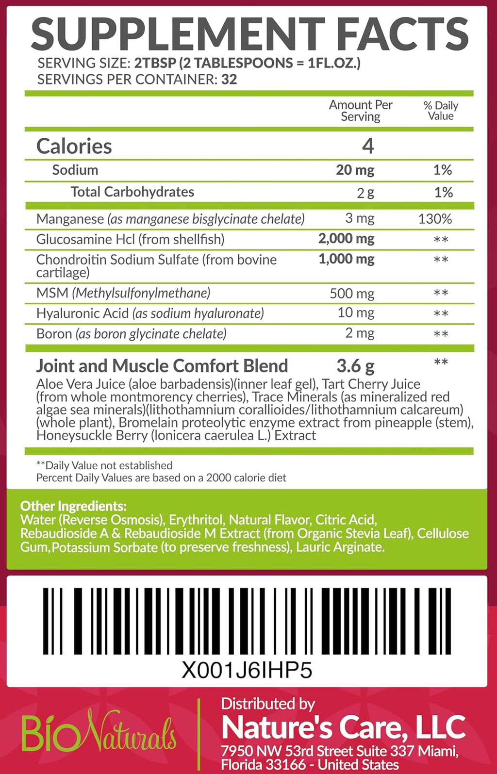 liquid glucosamine for joint health