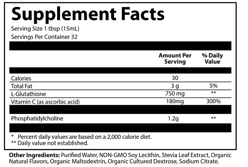 Liquid glutathione for enhanced absorption