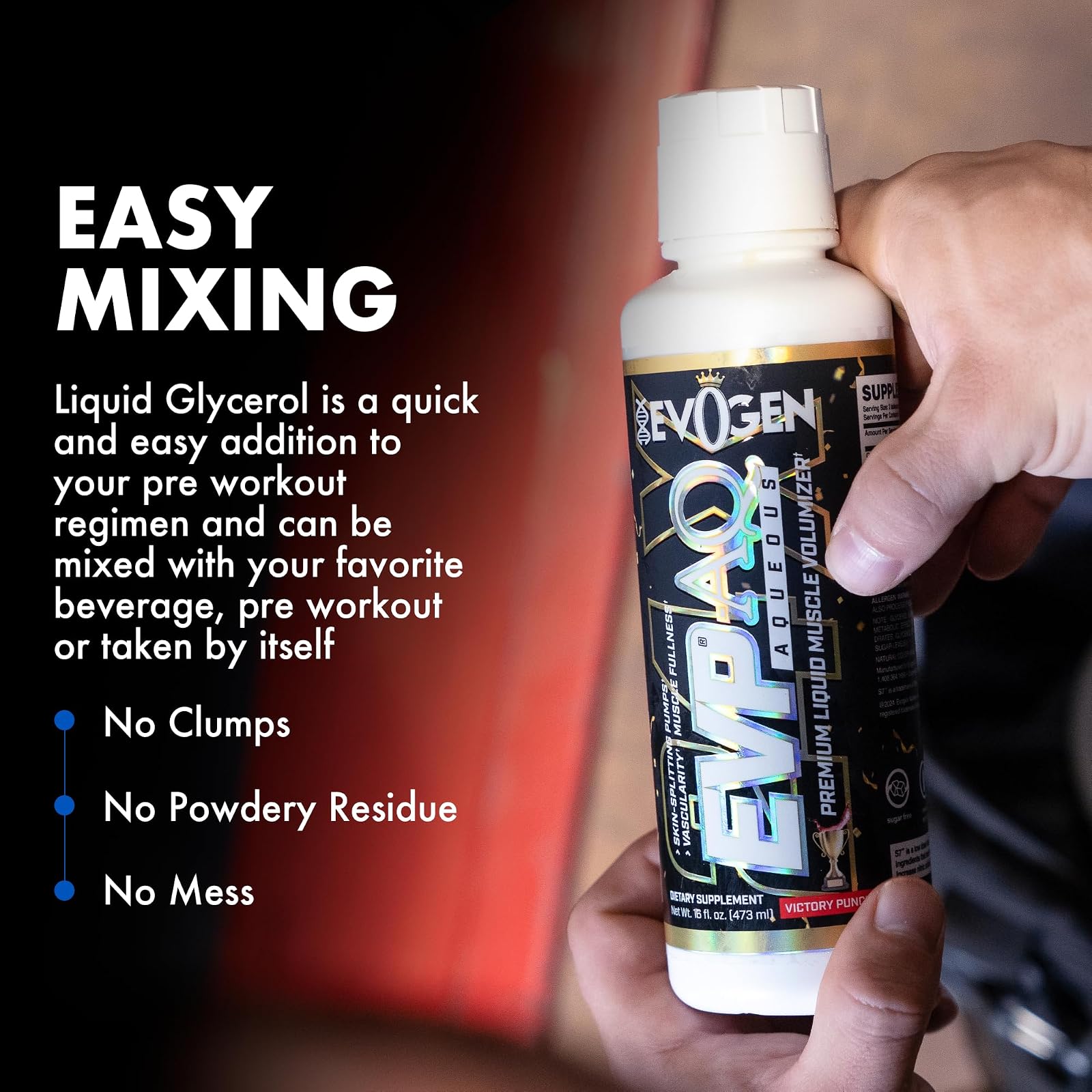 Liquid glycerol for enhanced performance