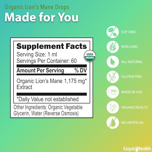 liquid health benefits of lion's mane