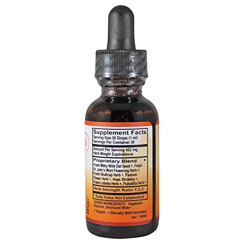 liquid herbal remedy with passion flower