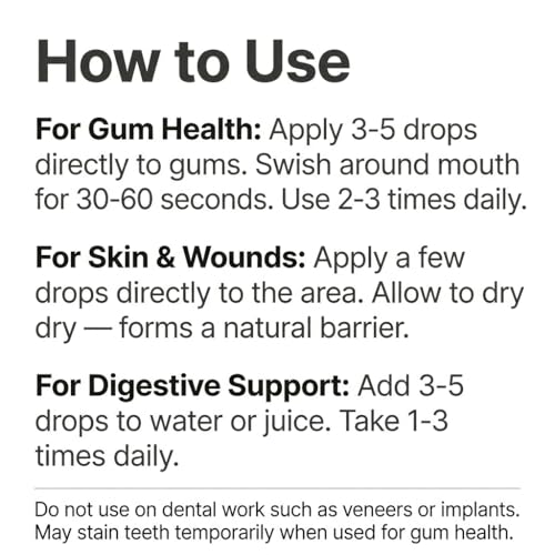 Liquid herbal supplement for gums