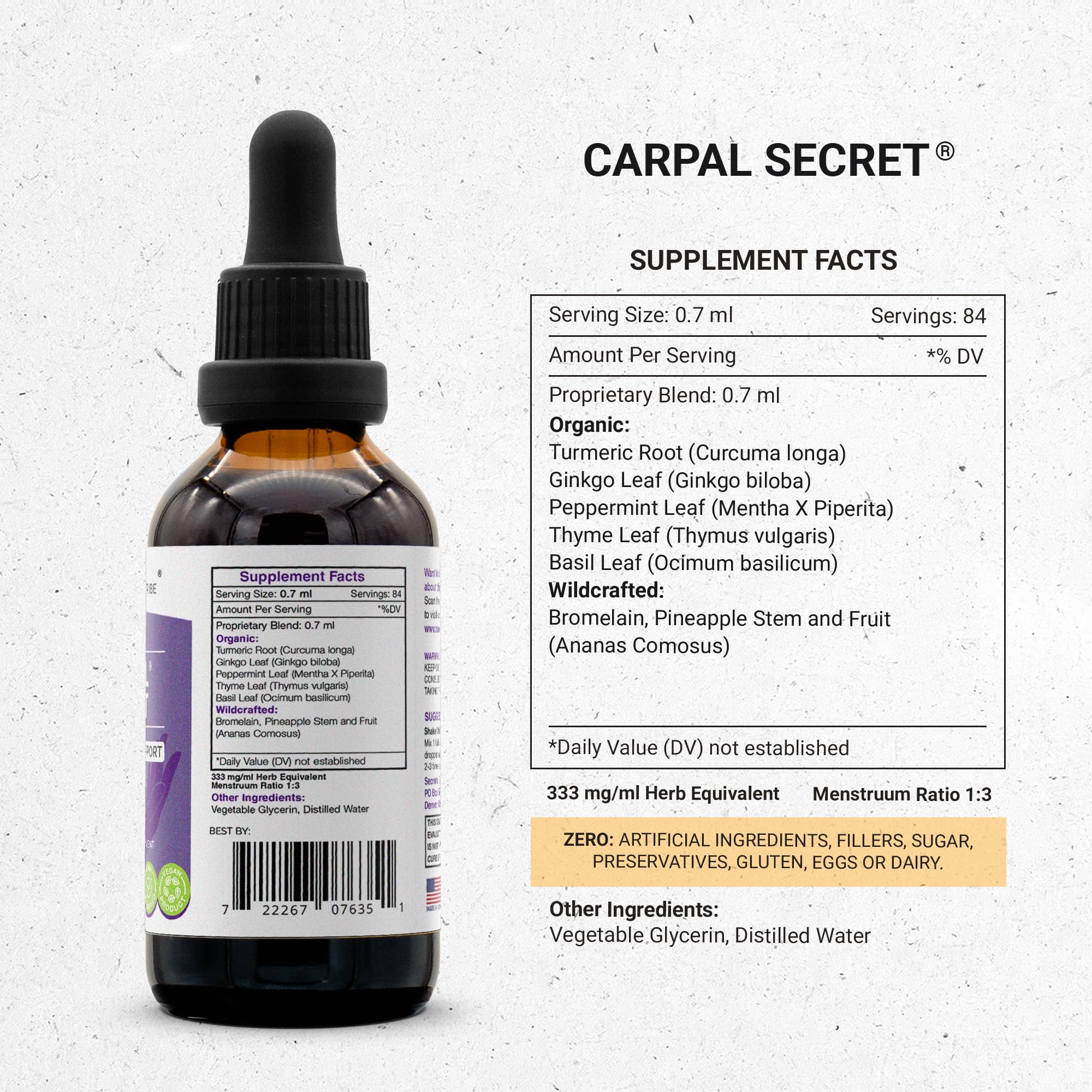 Liquid herbal supplement for wellness