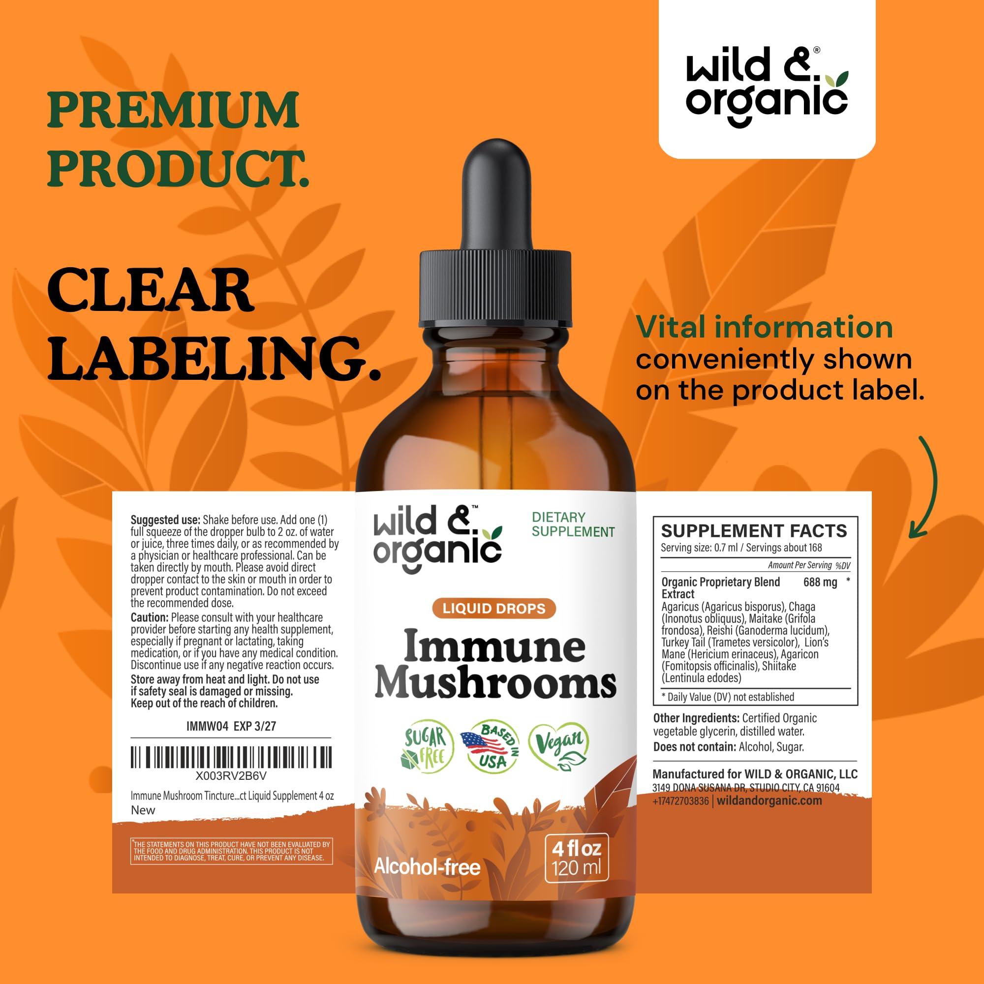 liquid herbal supplement with mushrooms