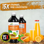 Liquid herbal supplement with papaya leaf