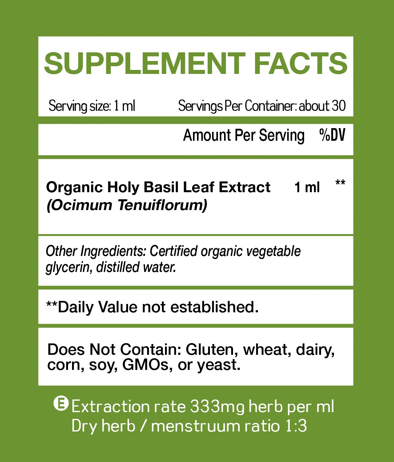 liquid holy basil for holistic health