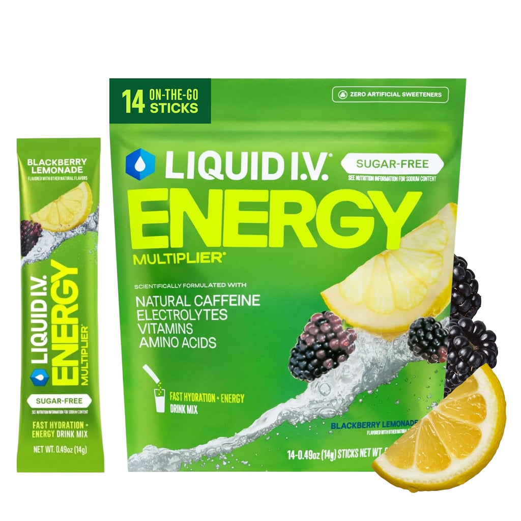 Liquid I.V. energy electrolytes blackberry lemonade