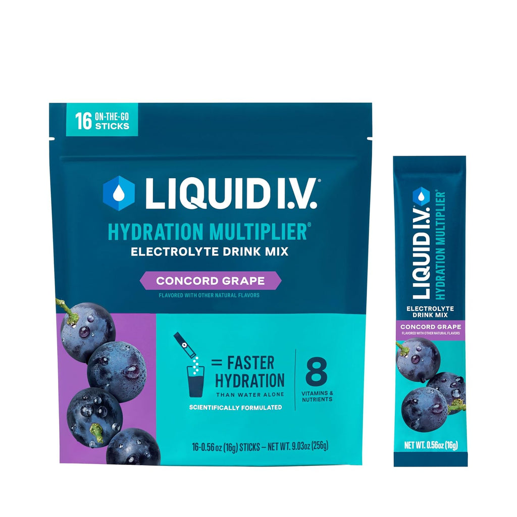 Liquid I.V. grape hydration electrolytes