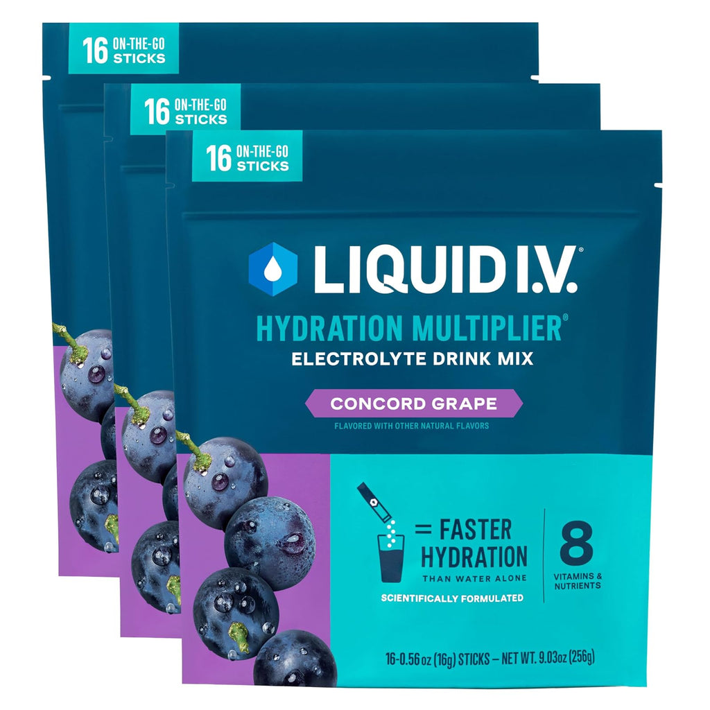 Liquid I.V. grape hydration electrolytes