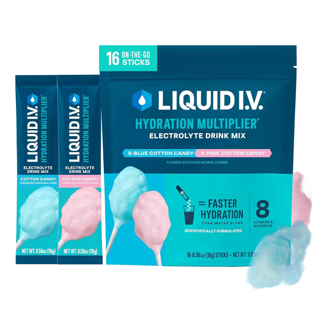 Liquid I.V. hydration electrolytes cotton candy