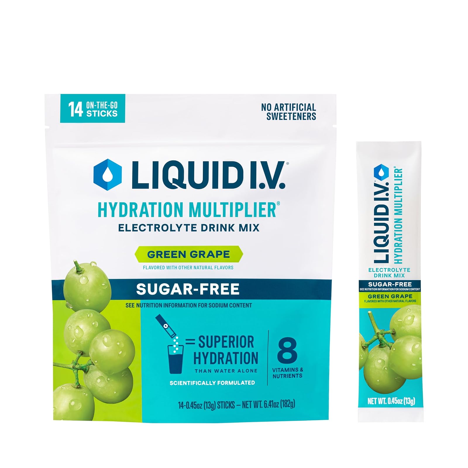 Liquid I.V. hydration electrolytes green grape