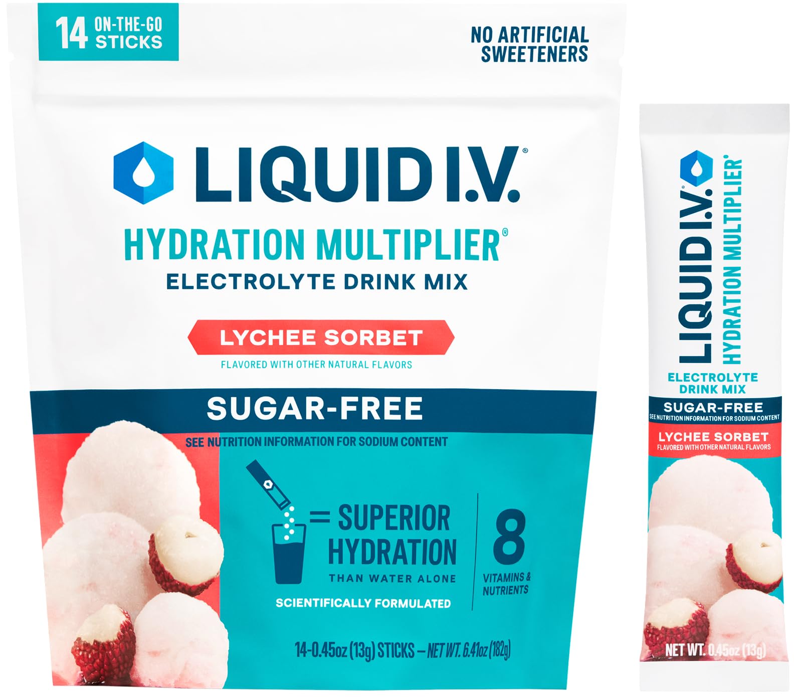 Liquid I.V. Lychee Sorbet electrolytes