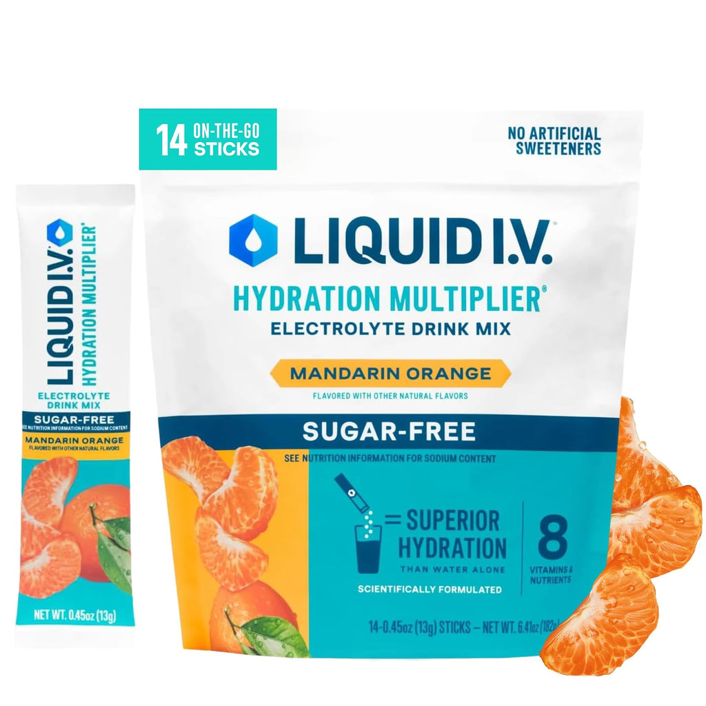 Liquid I.V. Mandarin Orange electrolytes