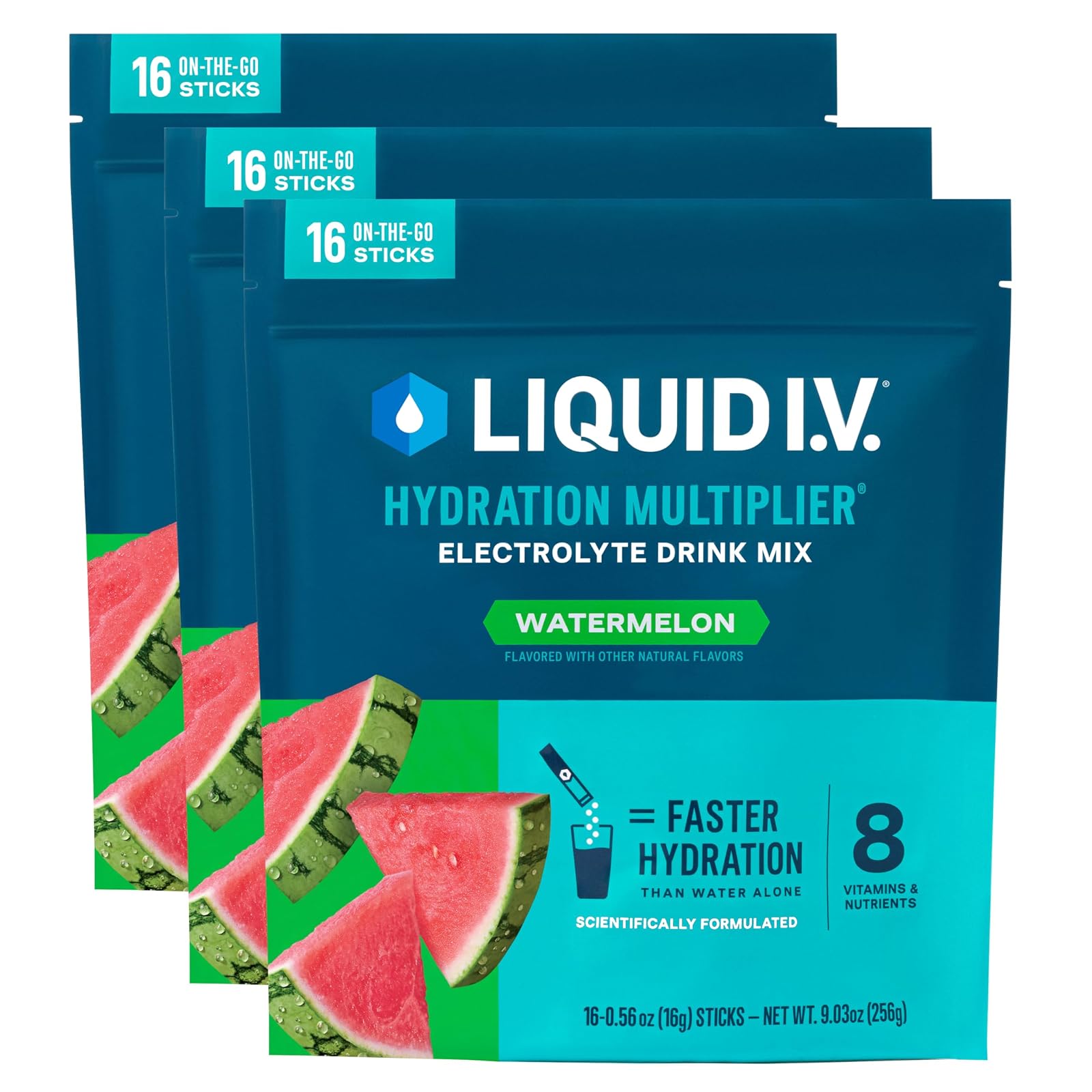 Liquid I.V. watermelon hydration electrolytes