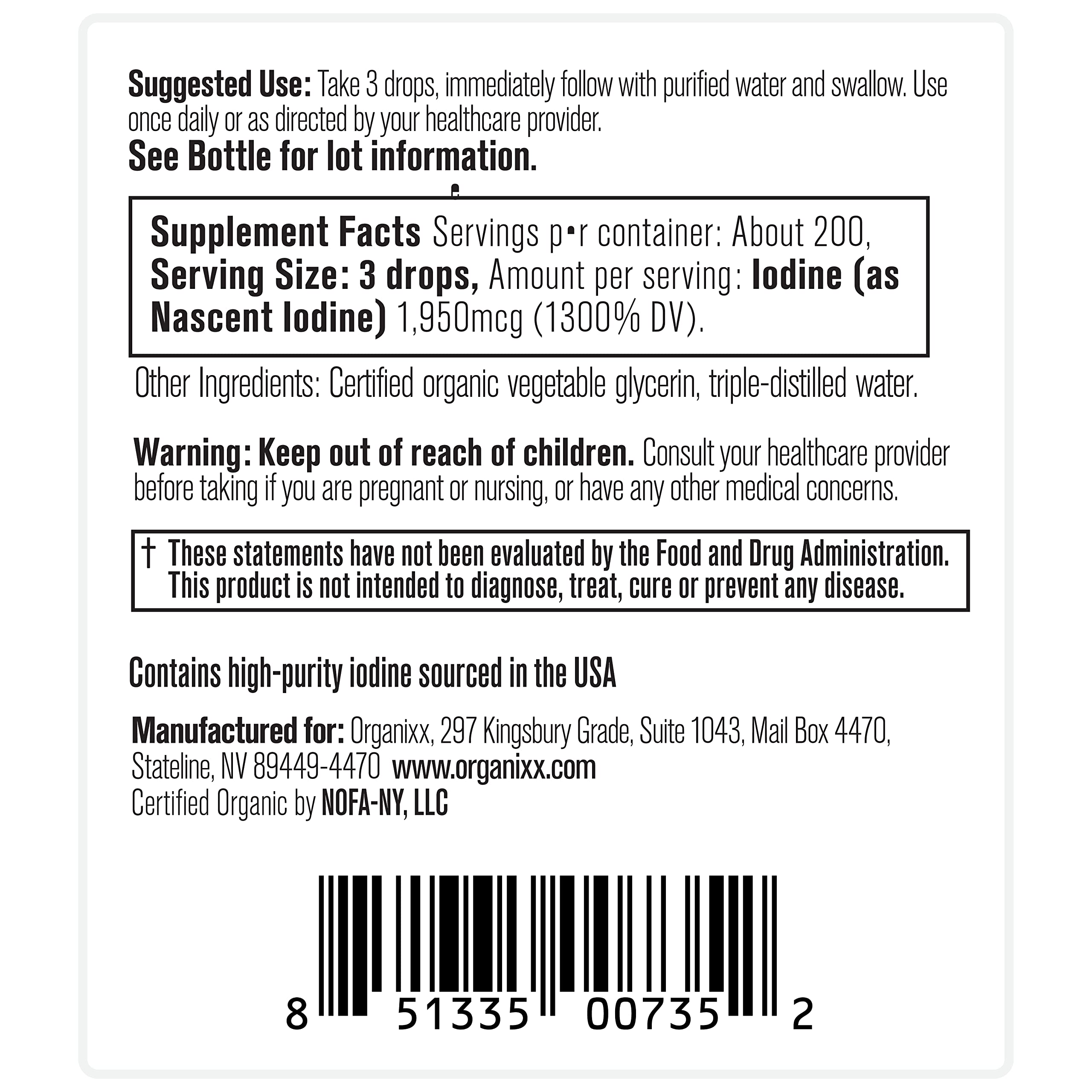 liquid iodine drops for wellness