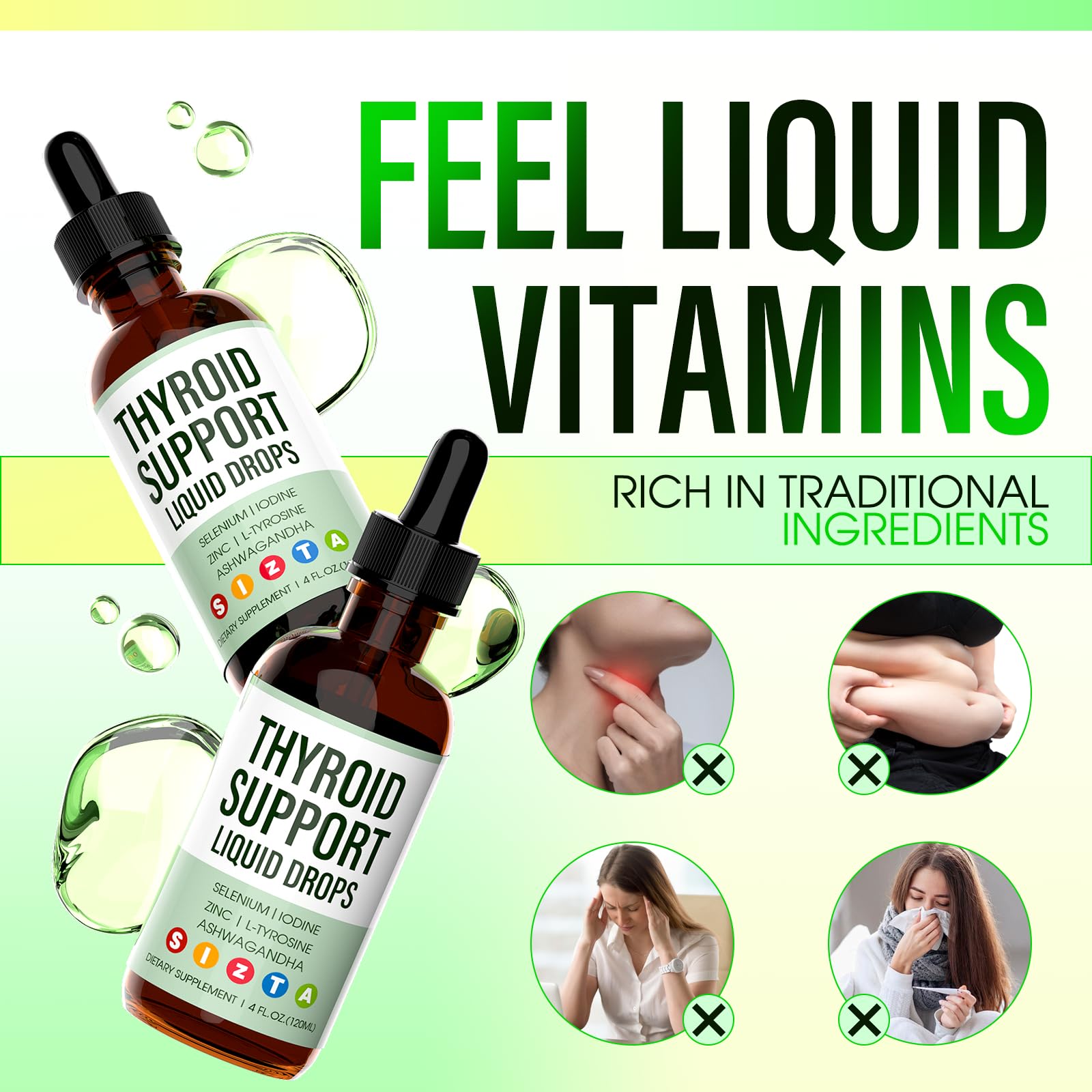 Liquid iodine for energy and vitality