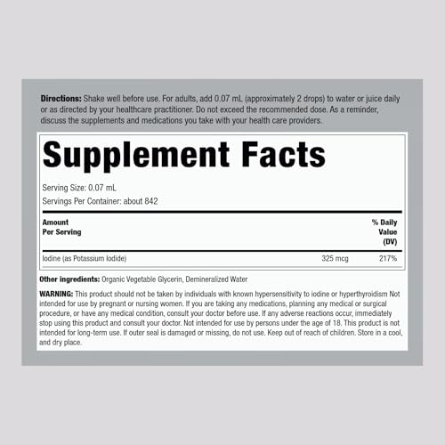 liquid iodine for thyroid support
