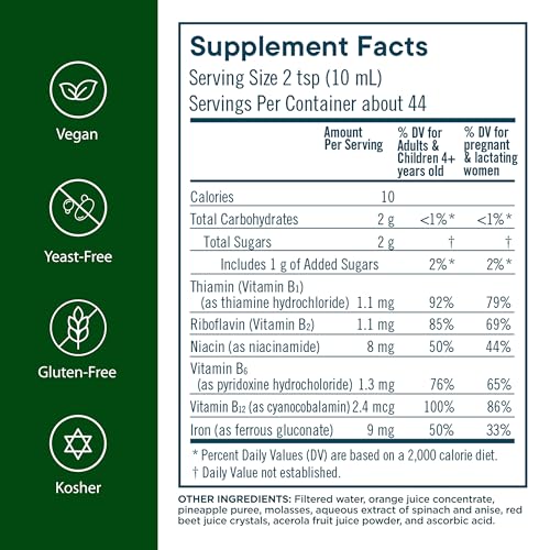 liquid iron complex for energy support