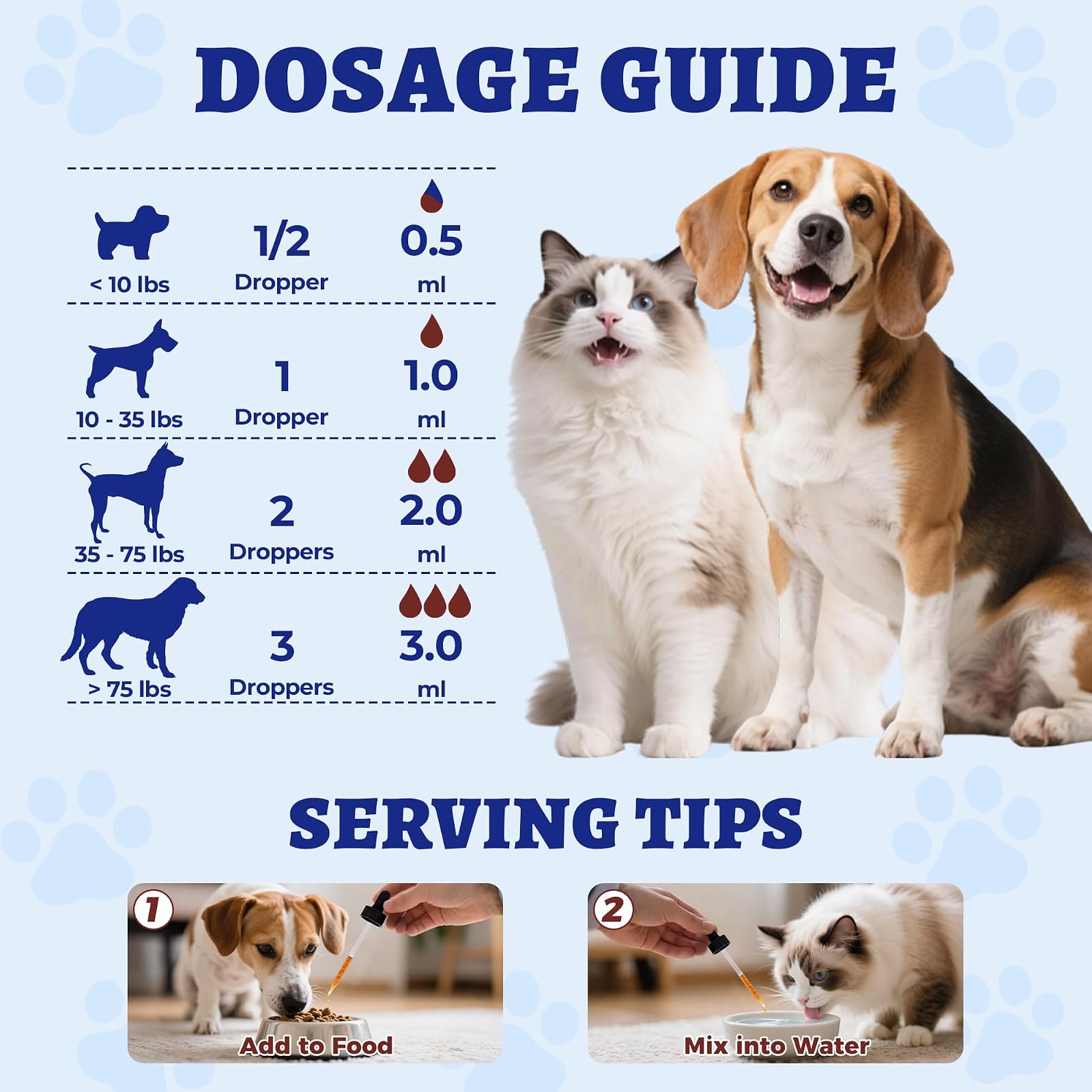 liquid iron for active dogs and cats