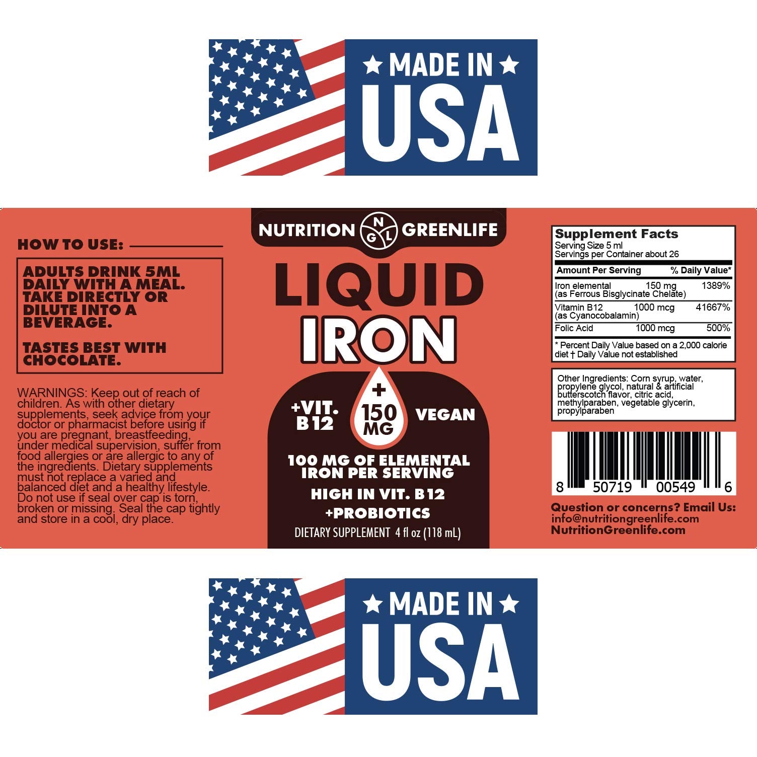 liquid iron for healthy metabolism