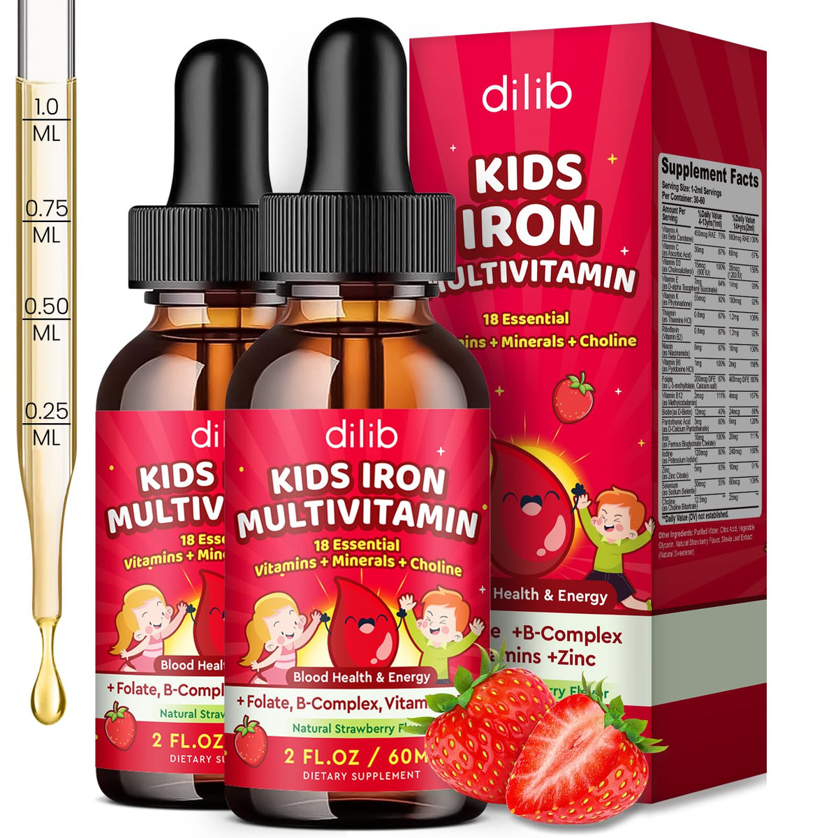 Liquid Iron for Kids supplement