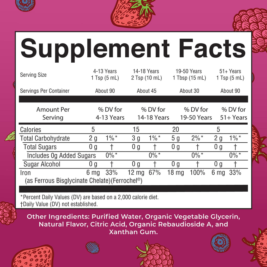 liquid iron for red blood cell support