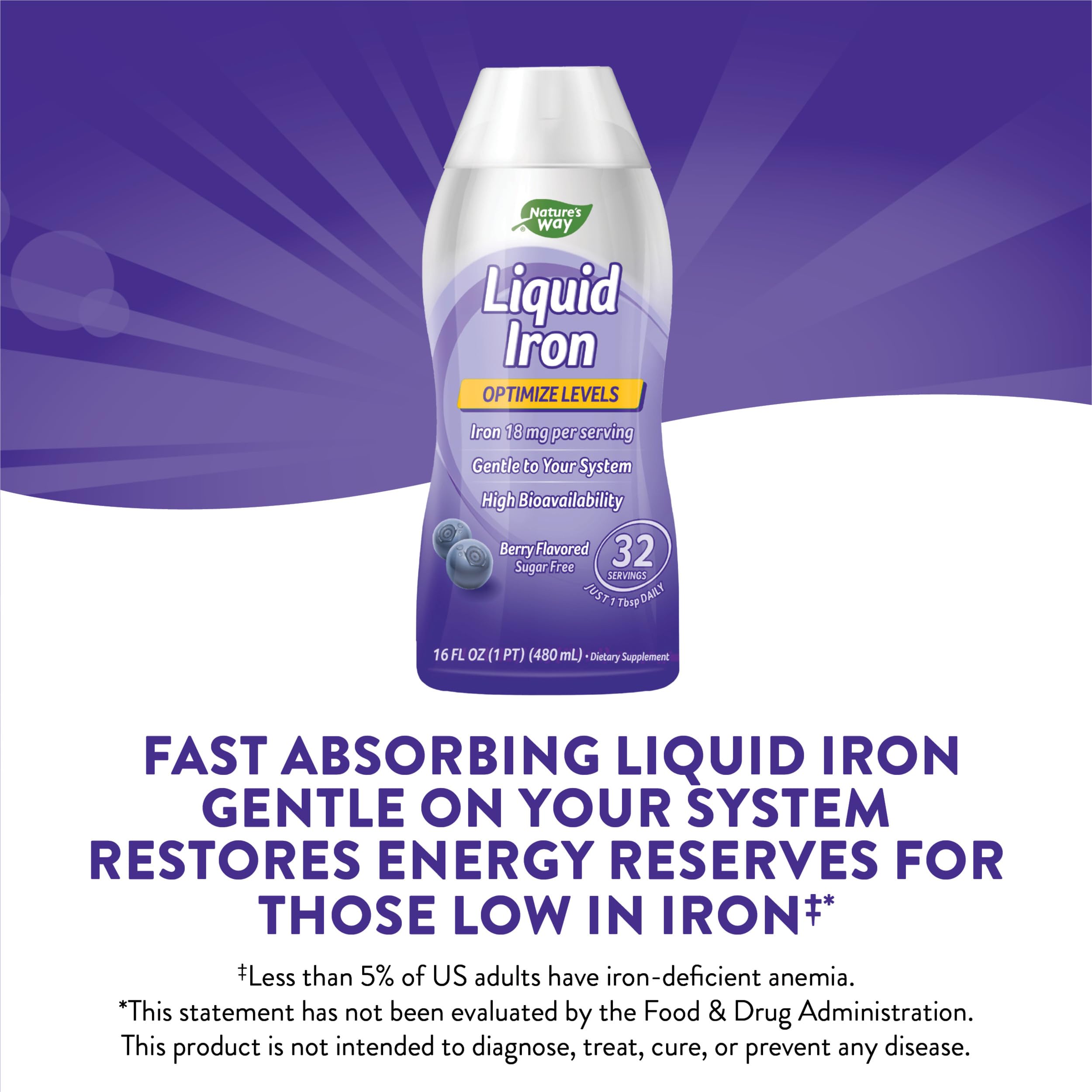 liquid iron for red blood cell support