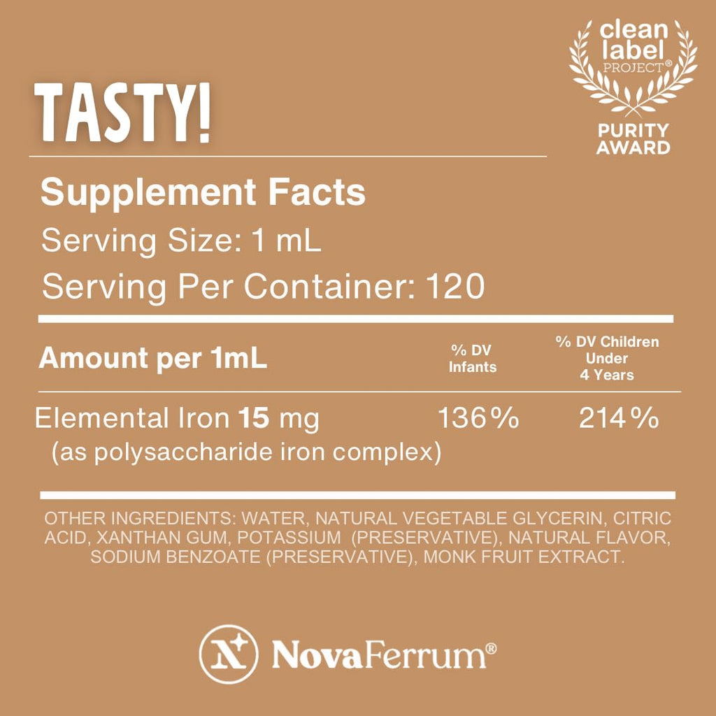 liquid iron supplement for energy boost