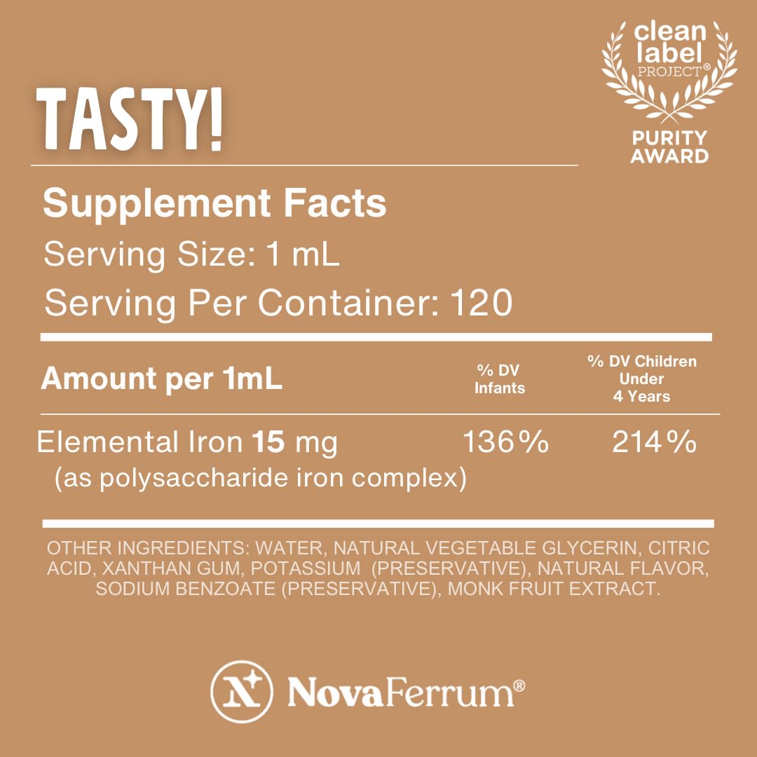liquid iron supplement for energy boost