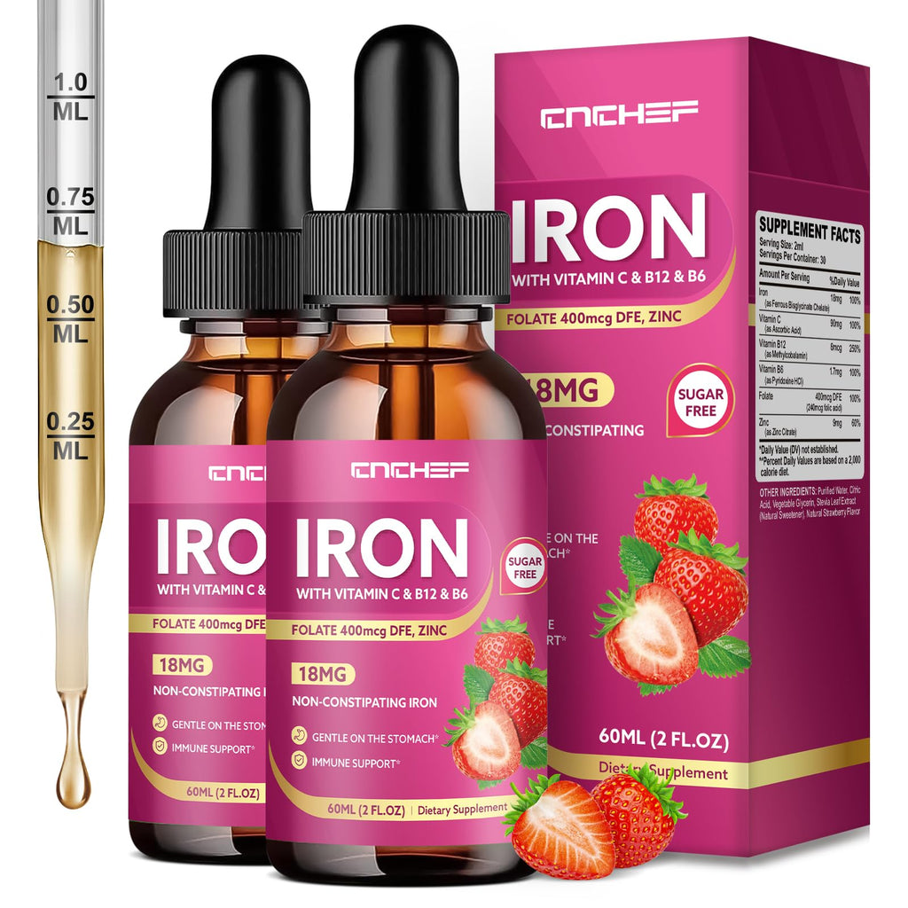 Liquid iron supplement for energy