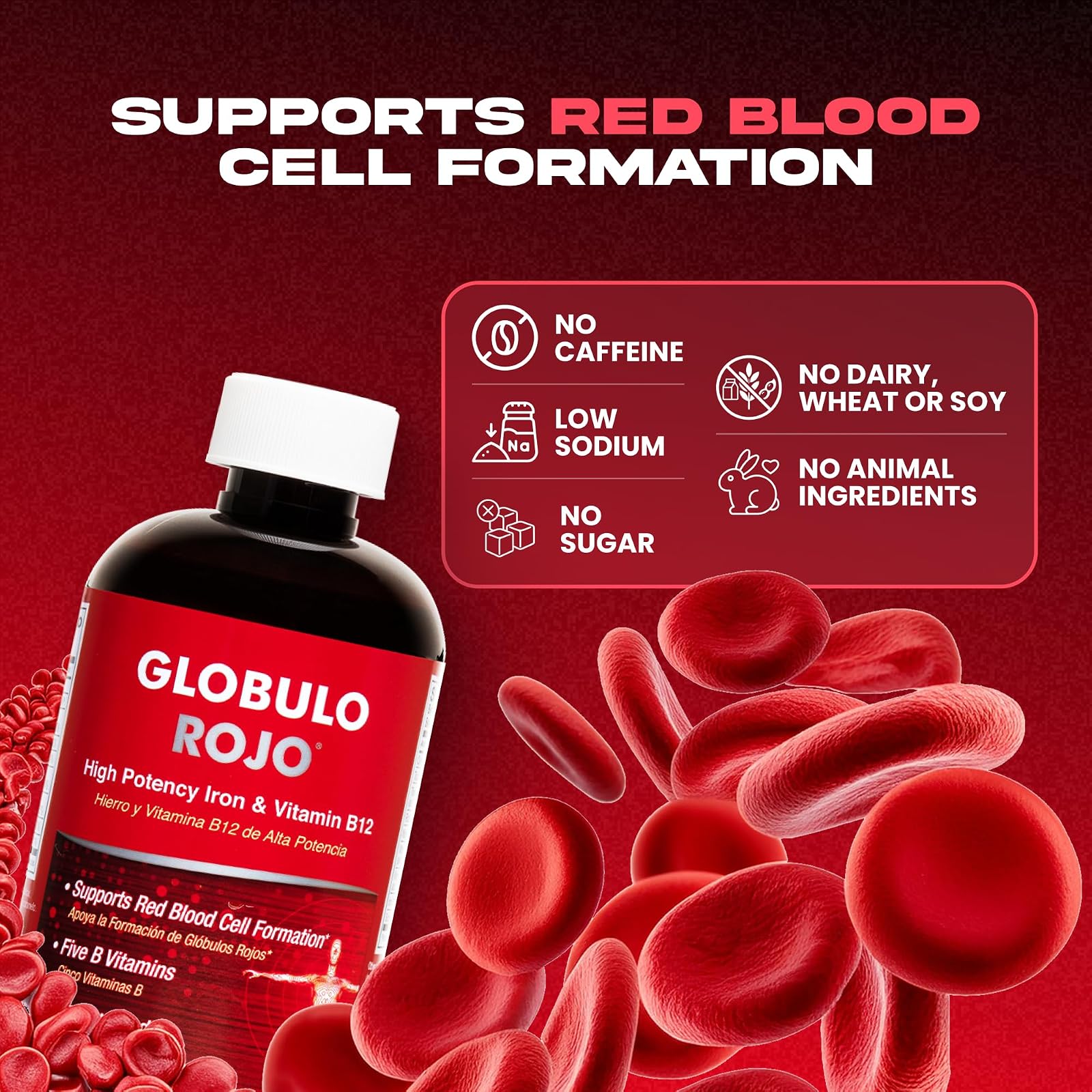 liquid iron with B vitamins benefits